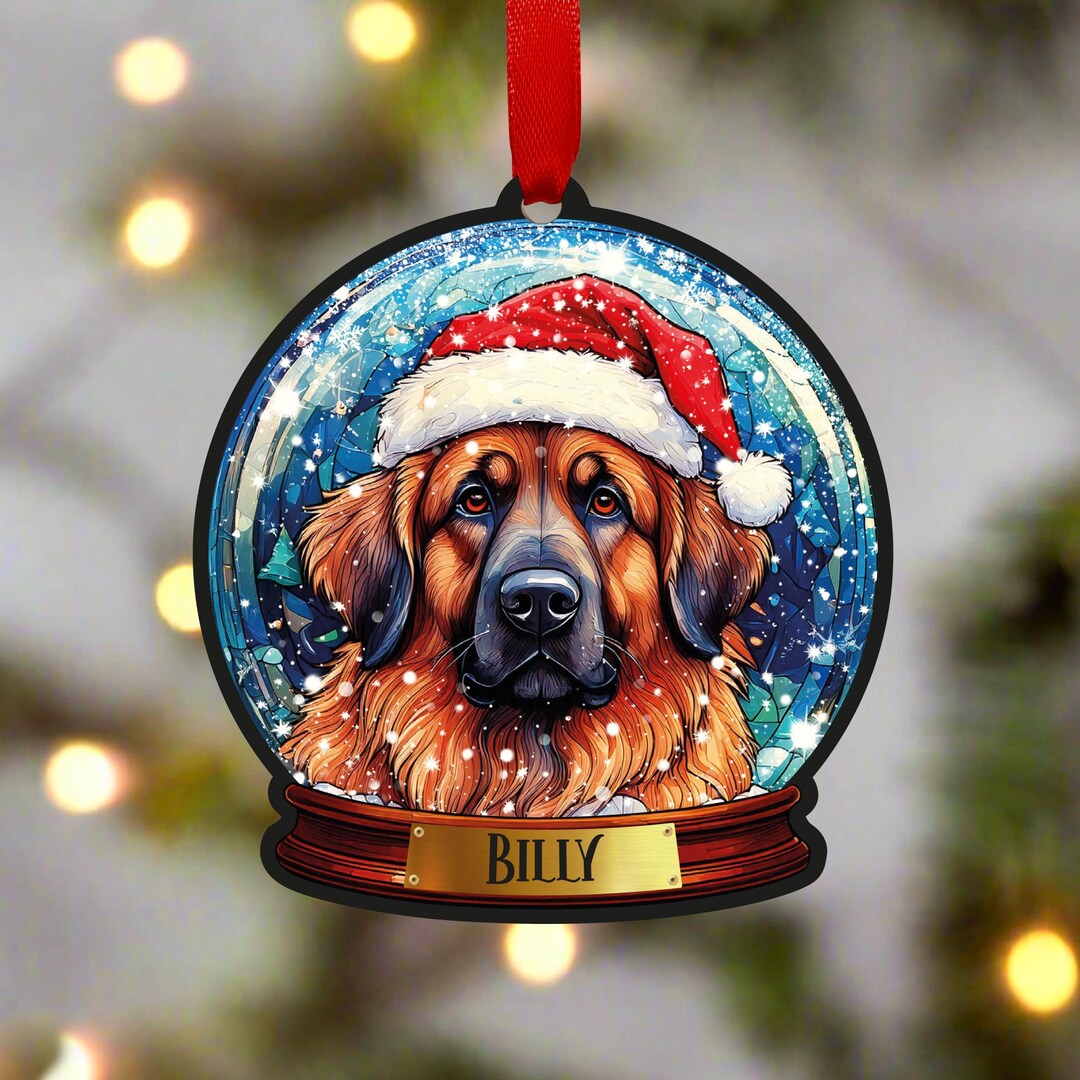 Leonberger Snow Globe Decoration - Etsy