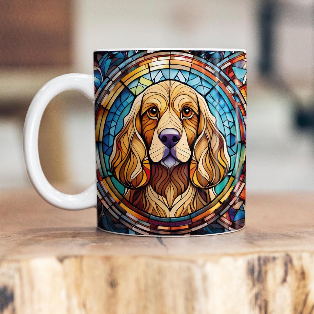 Cocker Spaniel Golden Suncatcher Artwork Ceramic Mug - Etsy