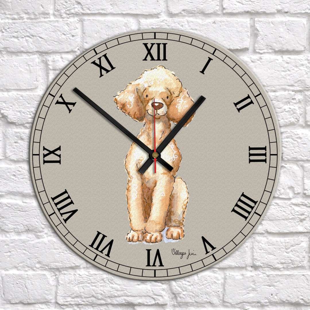Poodle Clock - Etsy