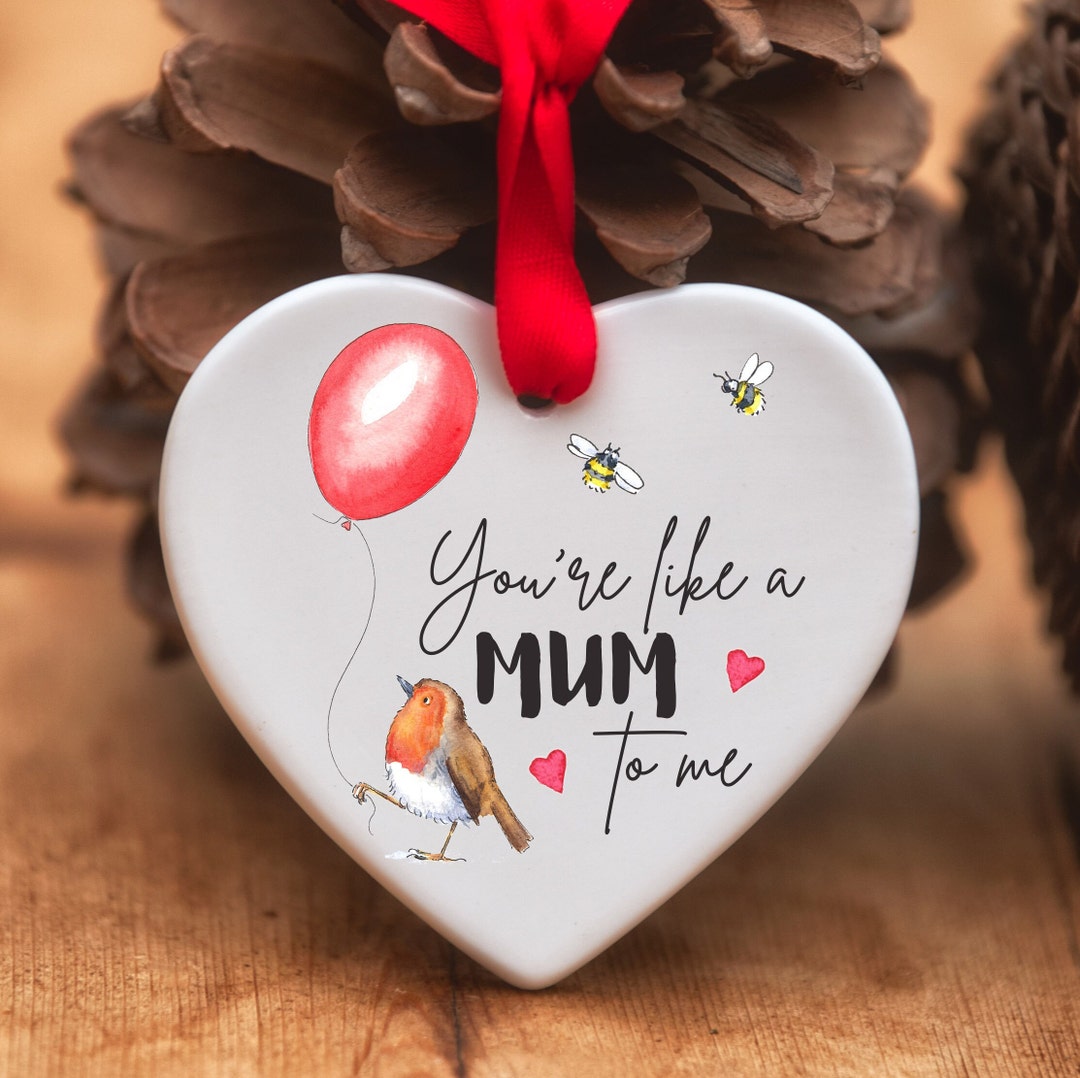 You're Like A Mum to Me Ceramic Heart - Etsy