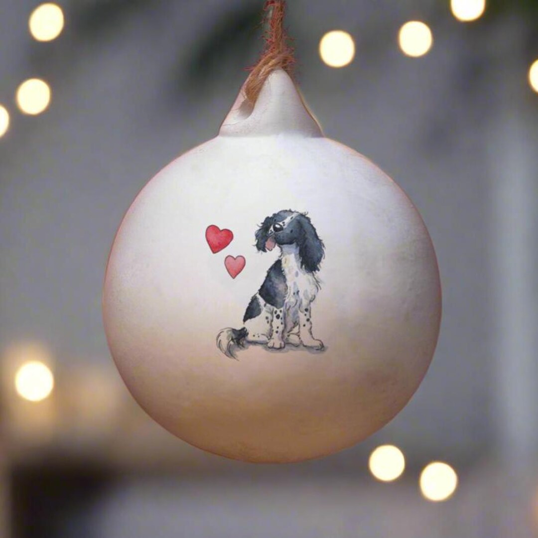 Springer Spaniel Ceramic Round Bauble - Etsy