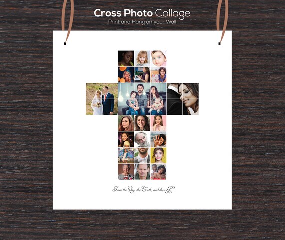 Cross Collage Religious Collage Love Collage Photo Collage | Etsy