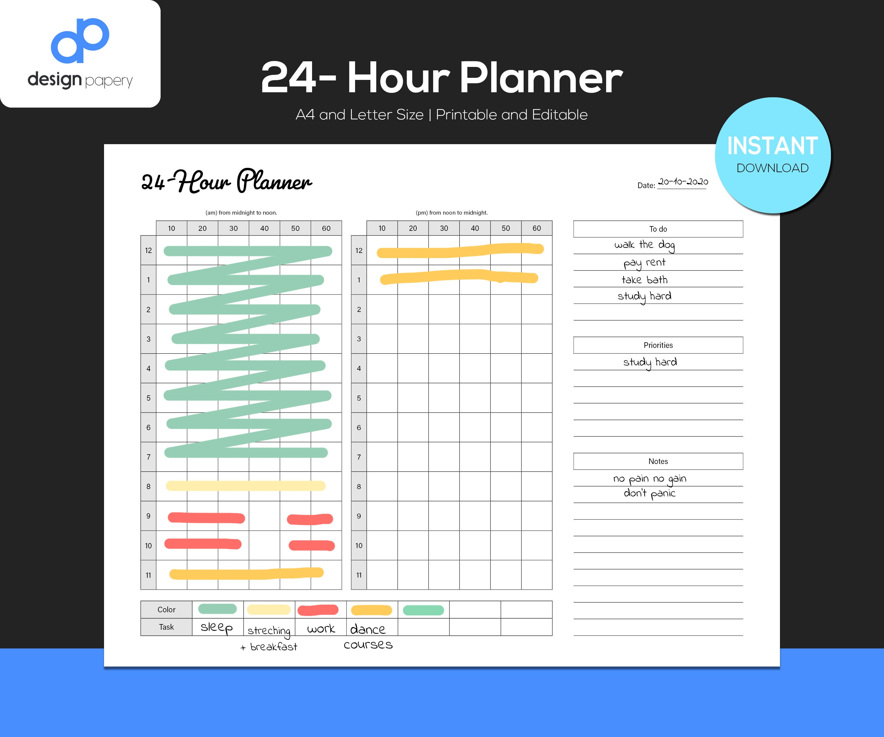 24 Hour Planner Daily Planner Daily Tasks Daily Goals Day Etsy Espa a 24-hour-planner-daily-planner-daily-tasks-daily-goals-day-etsy-espa-a