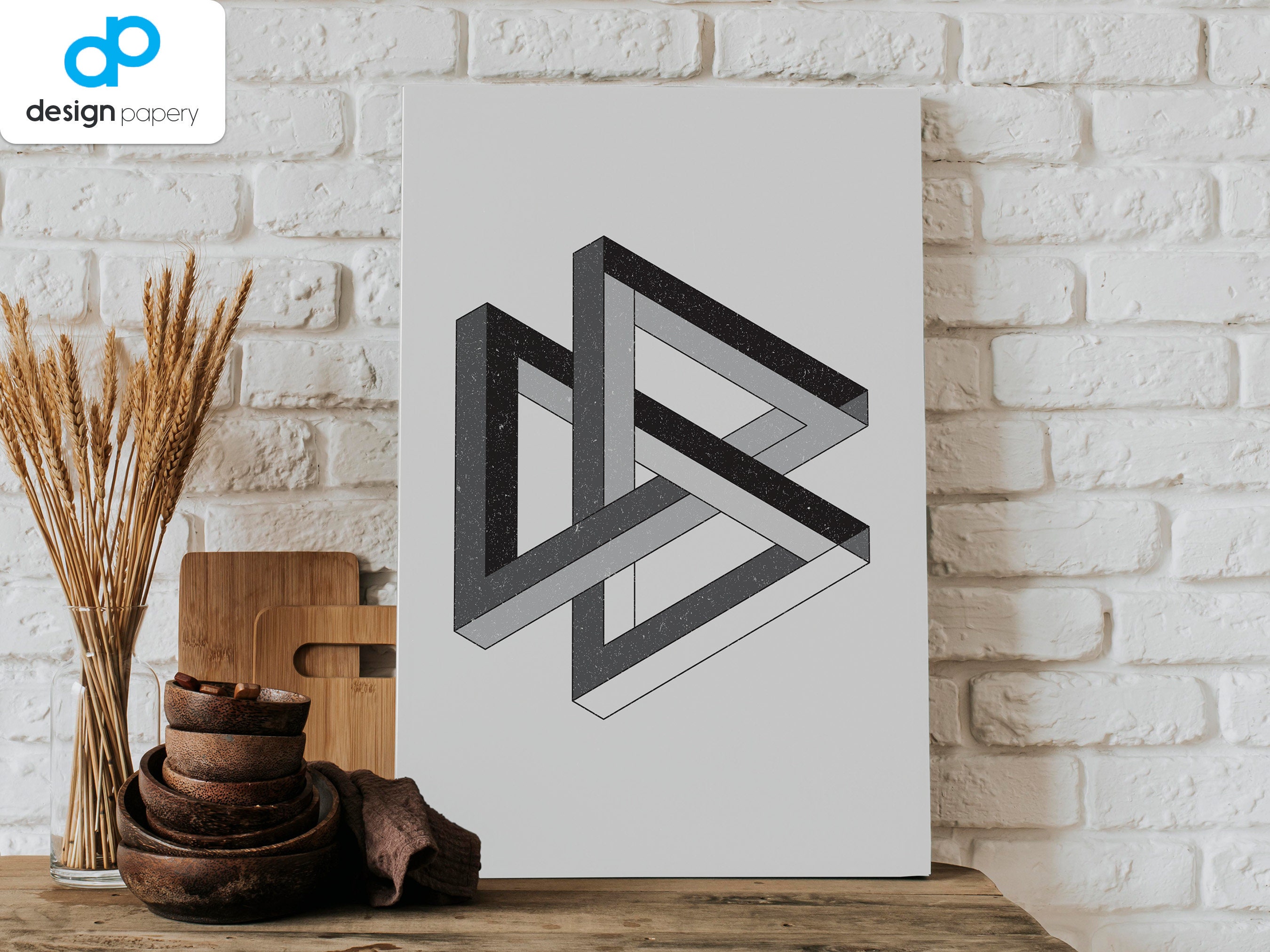 Penrose Triangle Optical Illusions