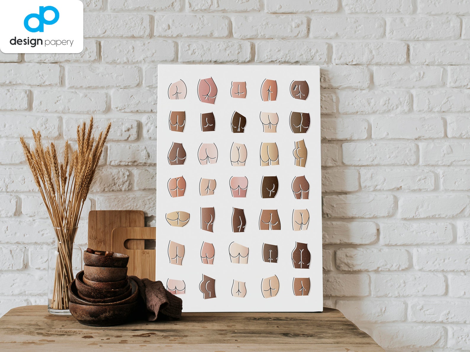 All Bums Welcome, Funny Bathroom Poster, Bathroom Sign, Body Positivity ...