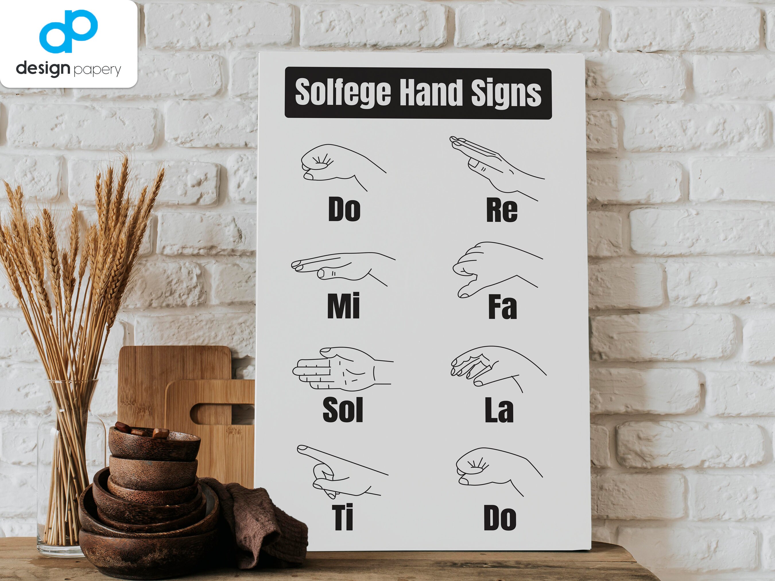 Solfege Hand Signs Music Poster Music Teacher Music - Etsy