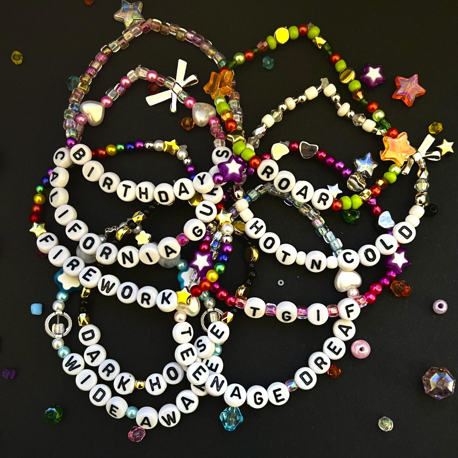 Katy Perry Inspired Random Set of 3 Beaded Bracelets | Concert ...