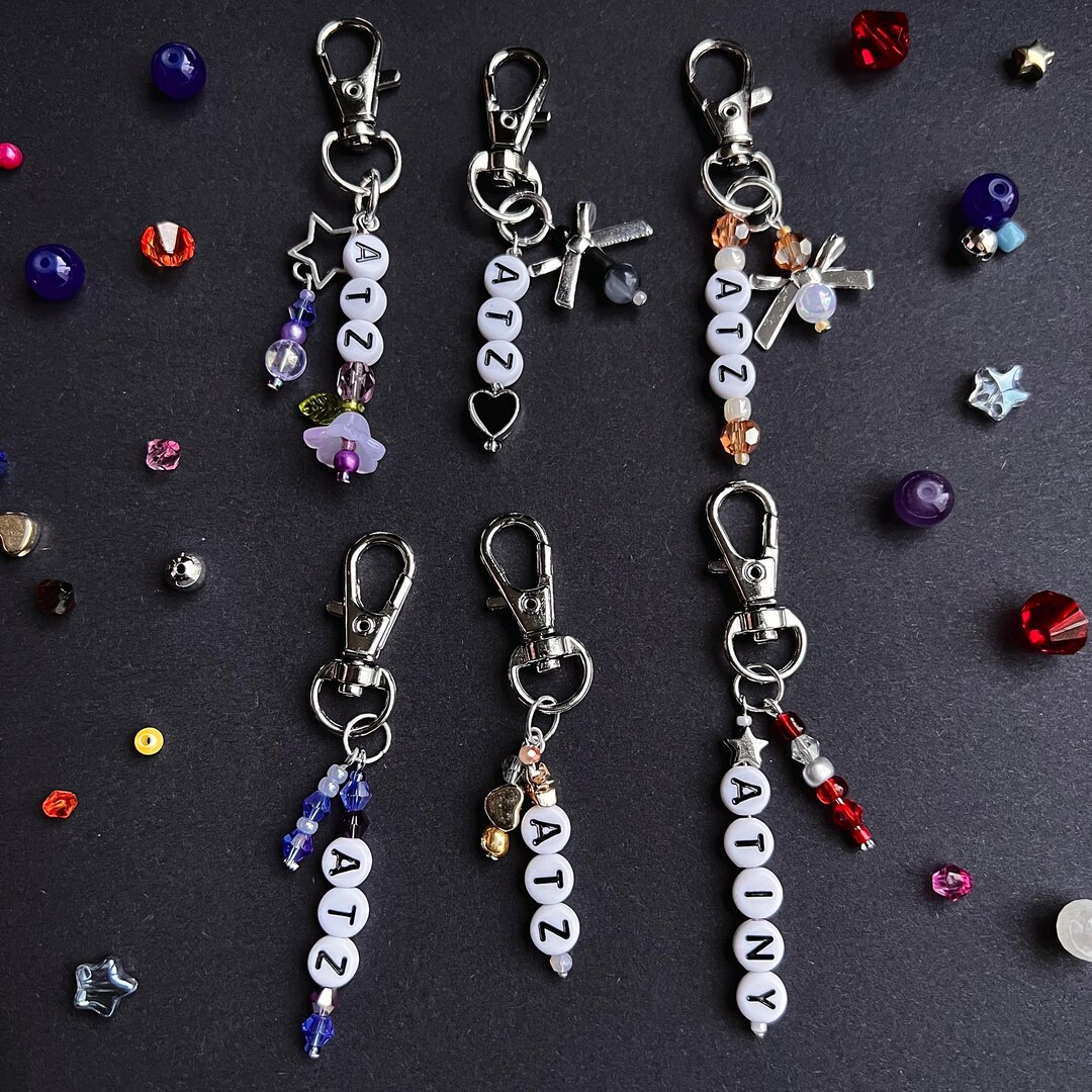 Atz Kpop Small Bead Clasp Keychain / Keyring | Cute Concert Accessories ...
