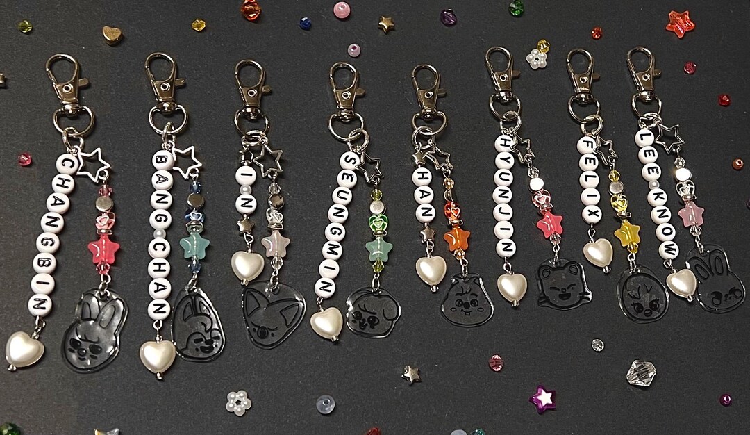 Stray Kids Skzoo Inspired Kpop Bead Keychain / Keyring | Concert ...