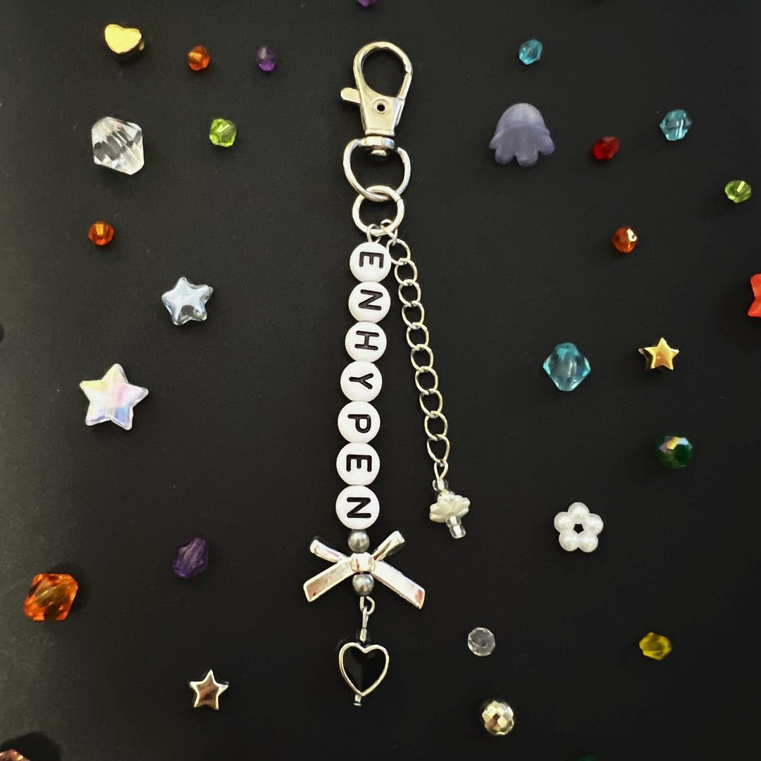 Enhypen Engene Kpop Bead Keychain / Keyring Accessories, Jewellery ...