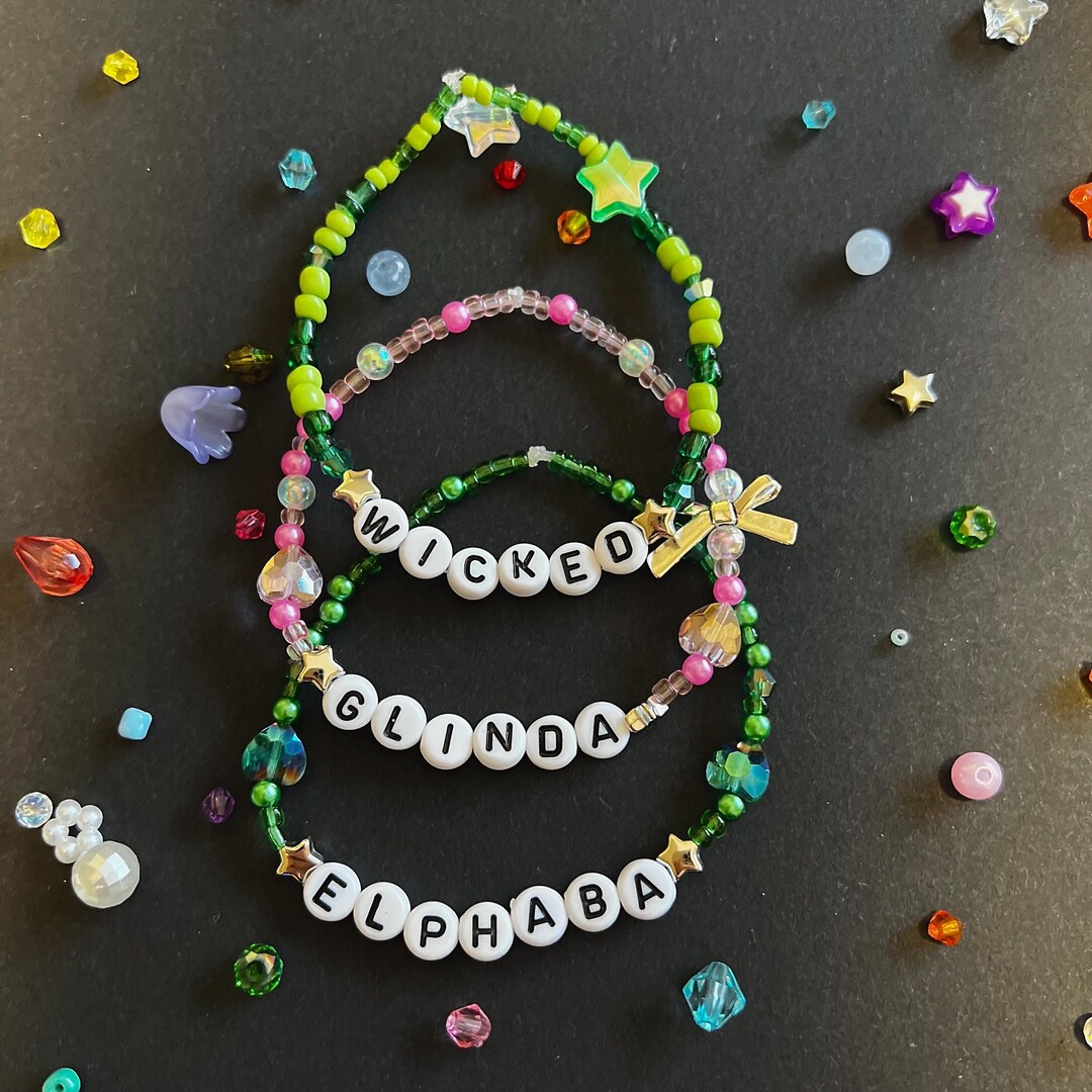 Wicked Inspired Set of 3 Beaded Bracelets | Accessories, Jewellery ...