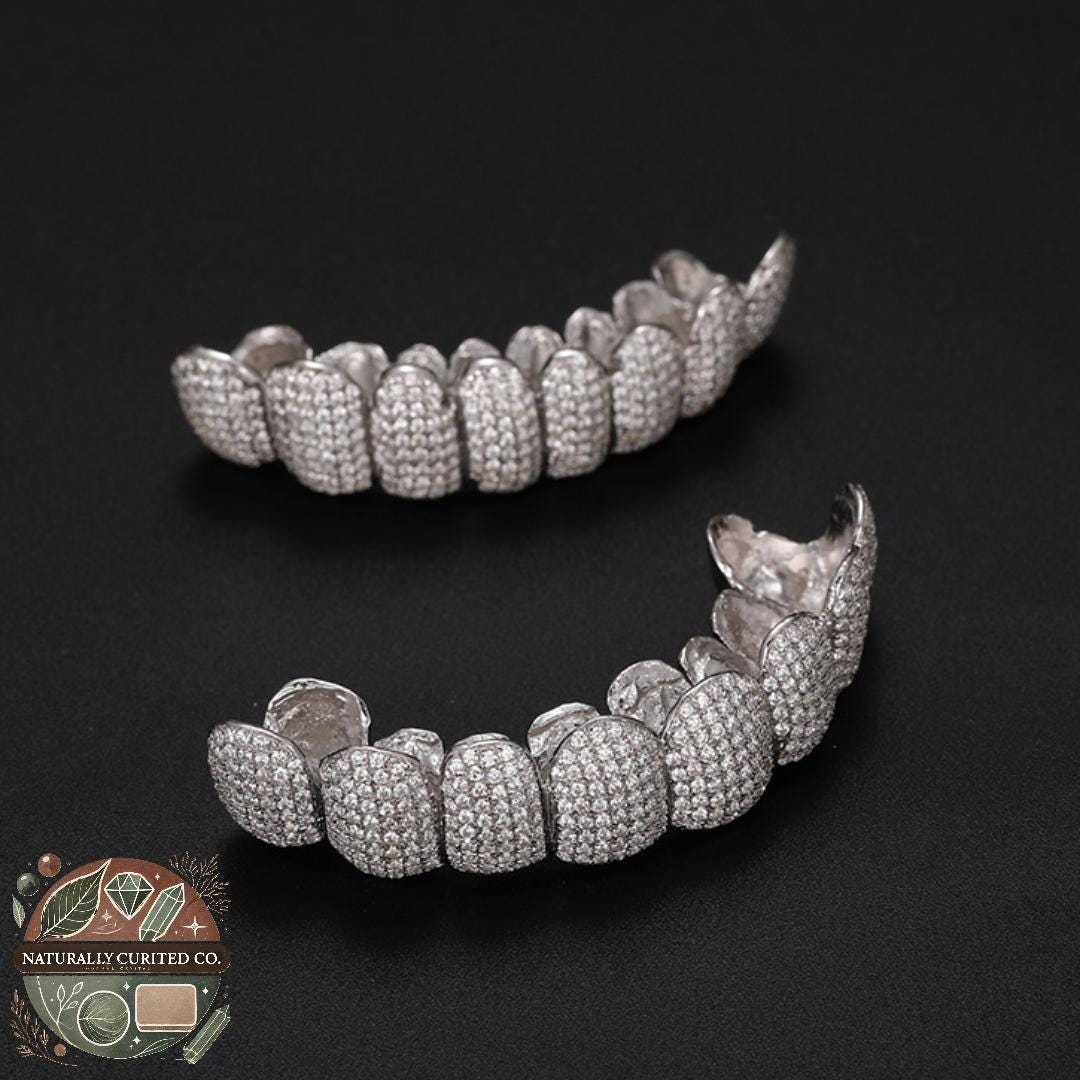 Custom VVS Moissanite S925 Silver Teeth Grillz - Etsy