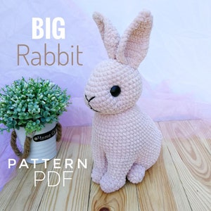 Crochet Pattern Bunny, Pattern Rabbit Amigurumi English PDF Tutorial ...
