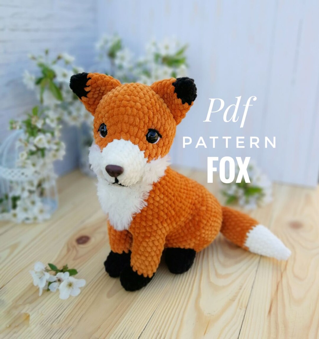 Crochet Fox Pattern, Pattern Toy Fox, Amigurumi Realistic Fox, Fox Pattern, Crochet Fox Plush ...