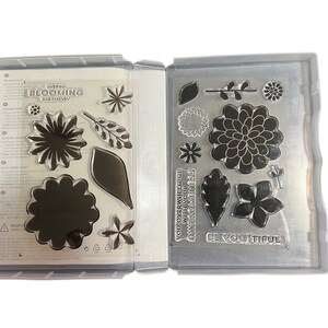 Stampin up Flower Patch Set of 19 Clear Stamps - Etsy