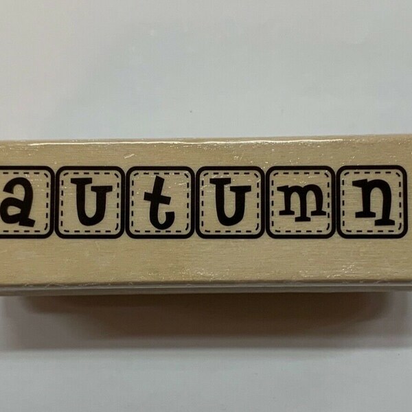 Autumn Rubber Stamp - Etsy