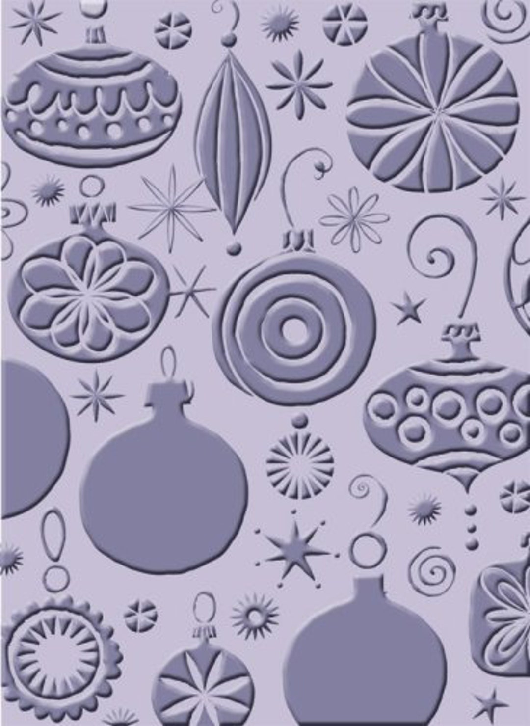 Cuttlebug A2 Holiday Embossing Folder, Christmas Ornaments - Etsy