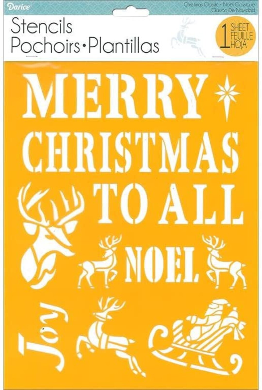 Darice® Craft Stencils Christmas Quotes 8.5 X 11 Inches - Etsy