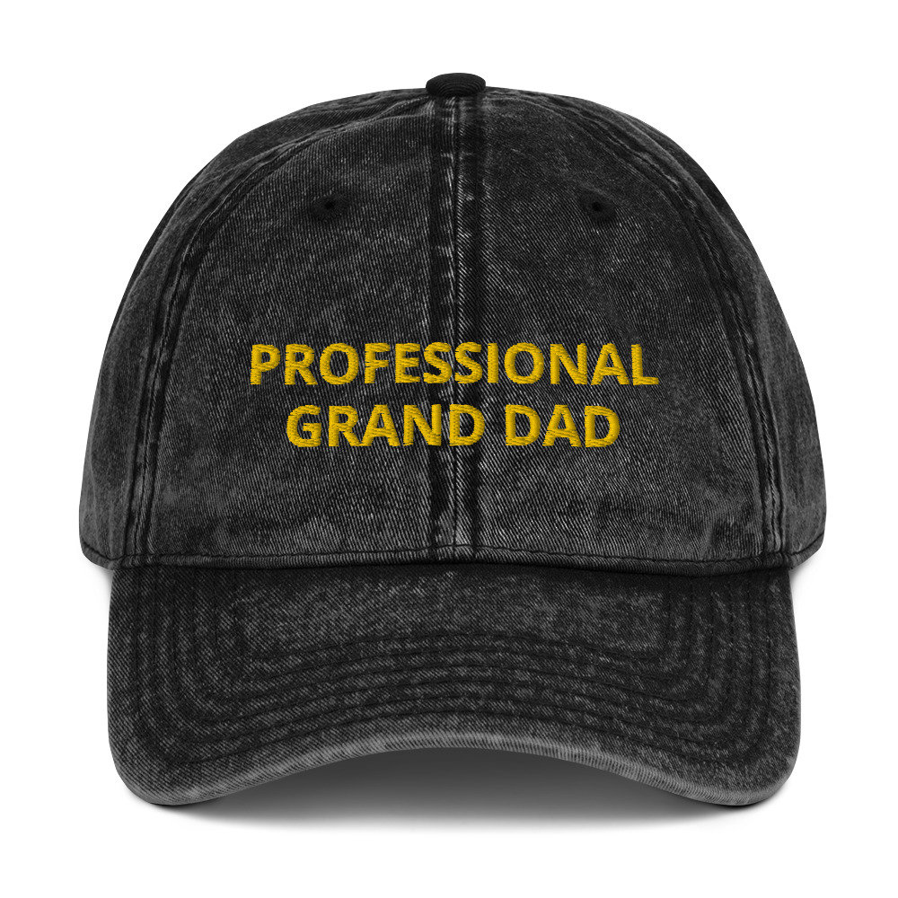PROFESSIONAL GRAND DAD Vintage Cotton Twill Cap Old Fashioned Hats for ...