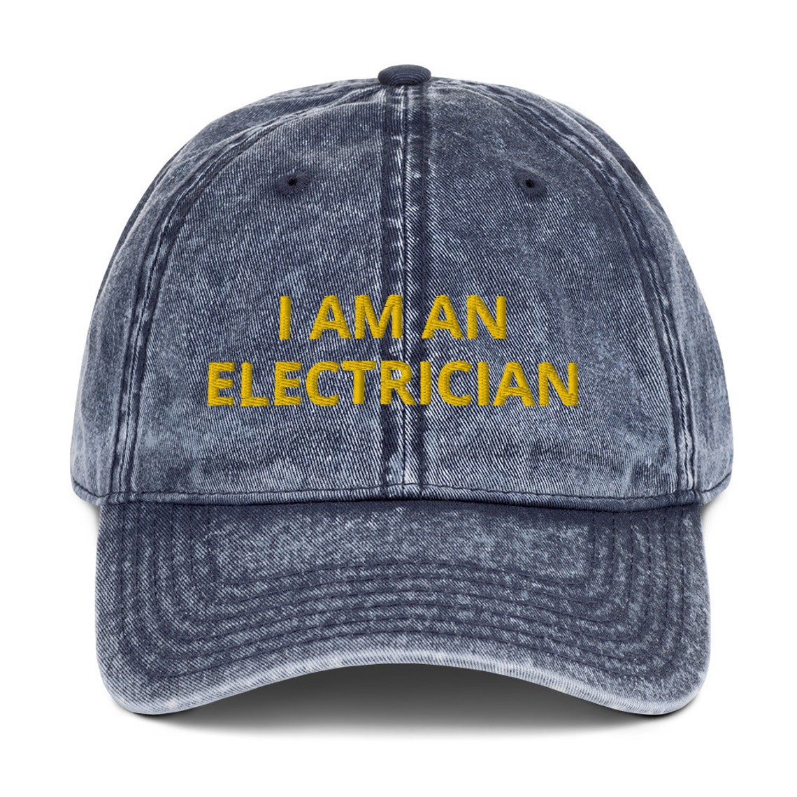 I AM AN ELECTRICIAN Professional Vintage Cotton Twill Cap Work ...
