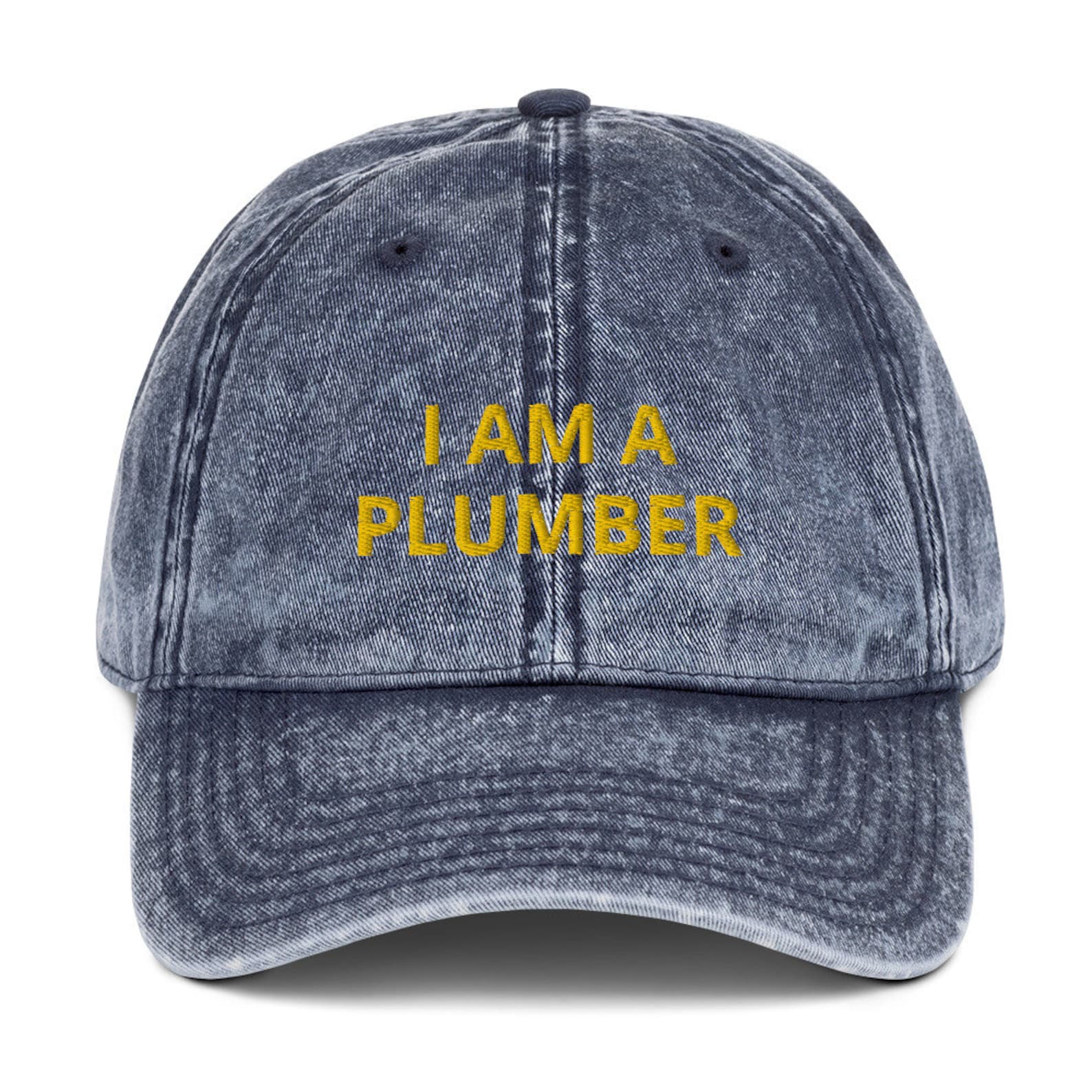 I AM A PLUMBER Vintage Cotton Twill Cap Home and Garden Household ...