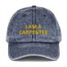 I AM A CARPENTER Vintage Cotton Twill Cap Old Fashioned Blue Jean ...