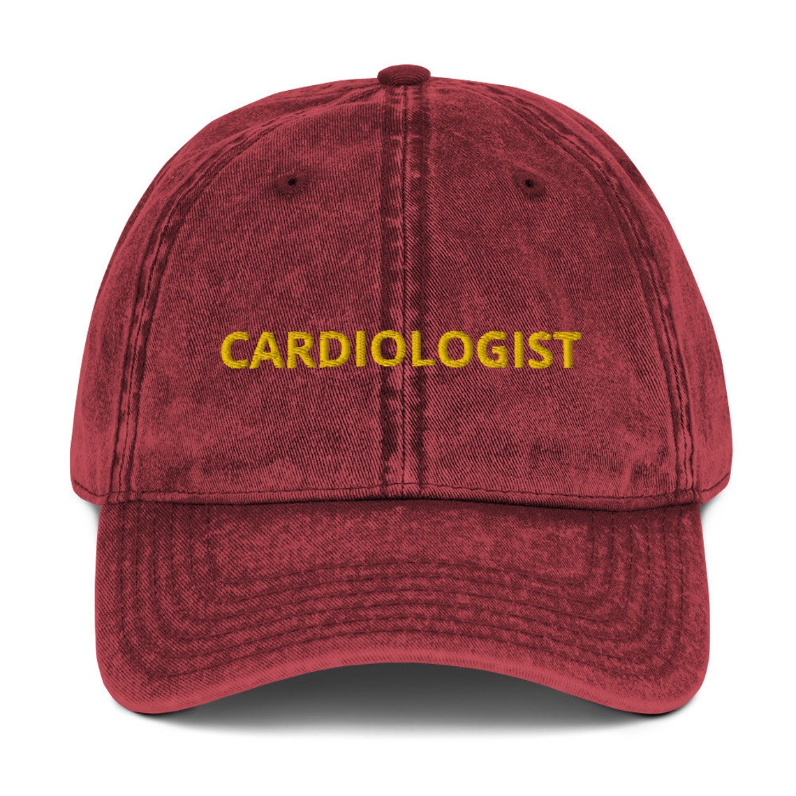 CARDIOLOGIST Professional Healthcare Vintage Cotton Twill Cap Old ...