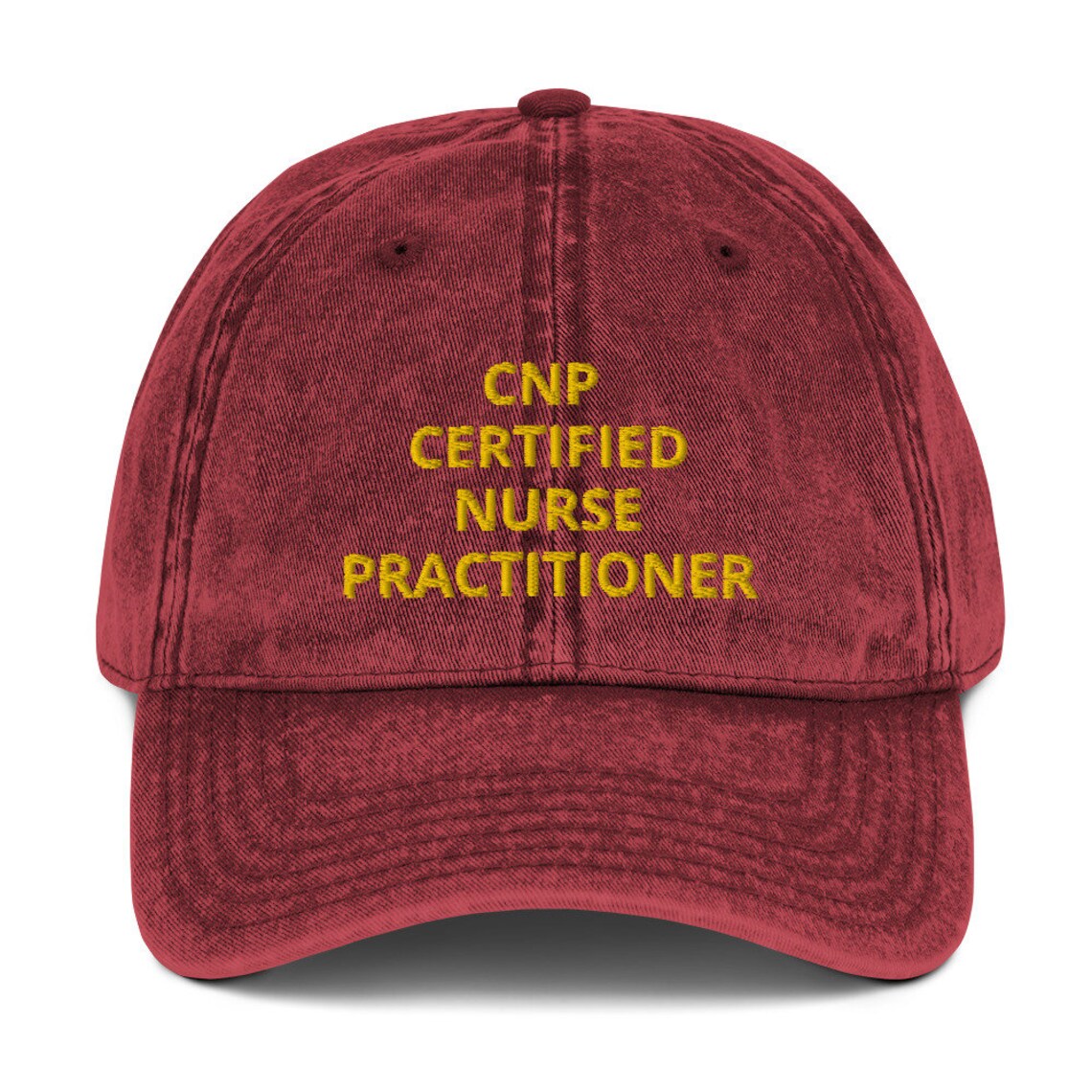 CNP CERTIFIED NURSE Practitioner Vintage Cotton Twill Cap Professional ...