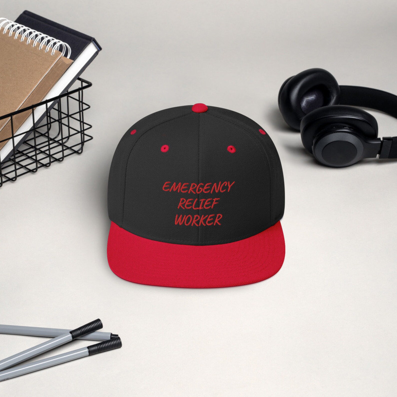 Emergency Relief Worker Snapback Hat Online Hat Store for Men Online ...