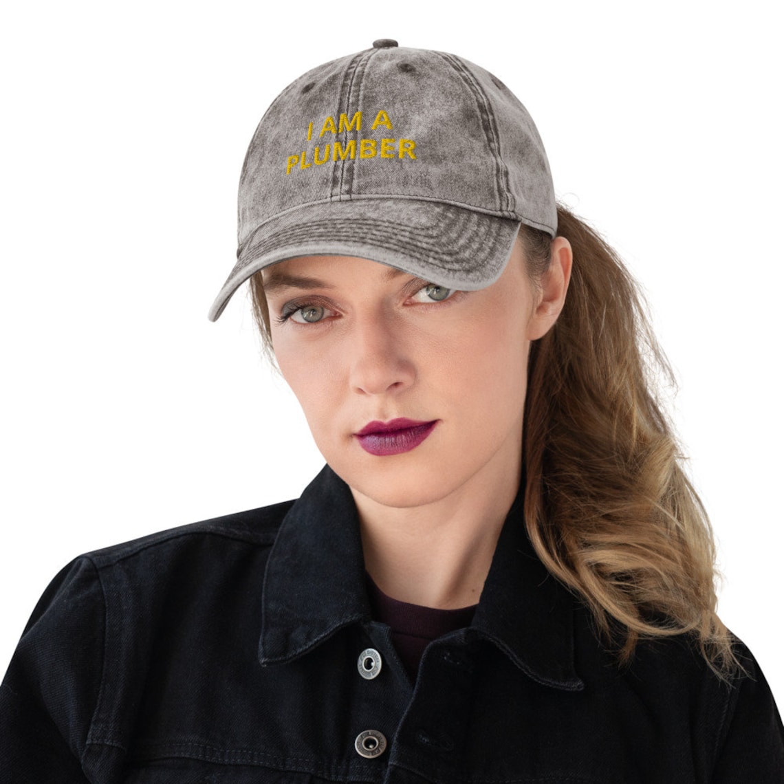 I AM A PLUMBER Vintage Cotton Twill Cap Home and Garden Household ...