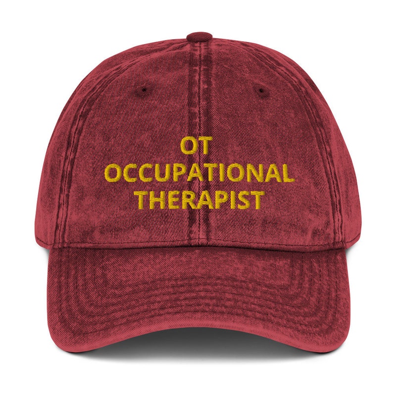 OT OCCUPATIONAL THERAPIST Vintage Cotton Twill Cap Professional ...