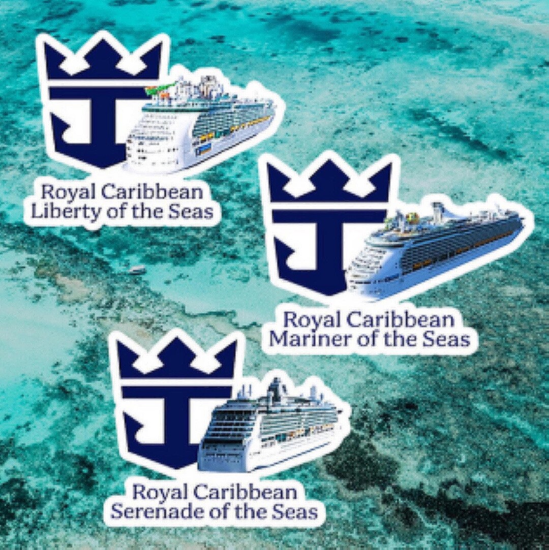 Royal Caribbean Collectible Cruise Ship Stickers - 3 to Choose From - Etsy