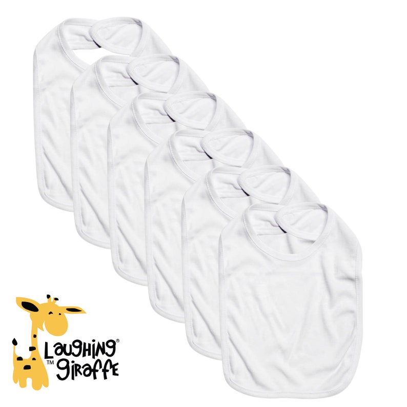 6-pack | Baby Blank Bib 1-PLY | Sublimation | Wholesale Bulk | 100% ...