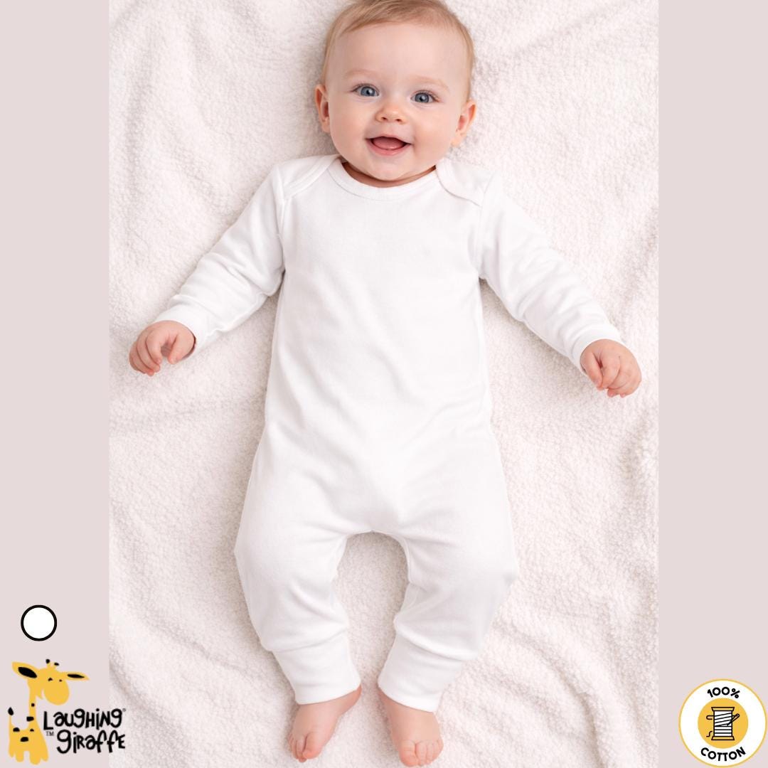 6-PACK Wholesale Baby Blank Long Sleeve Sleep N Play W/ Fold Over ...