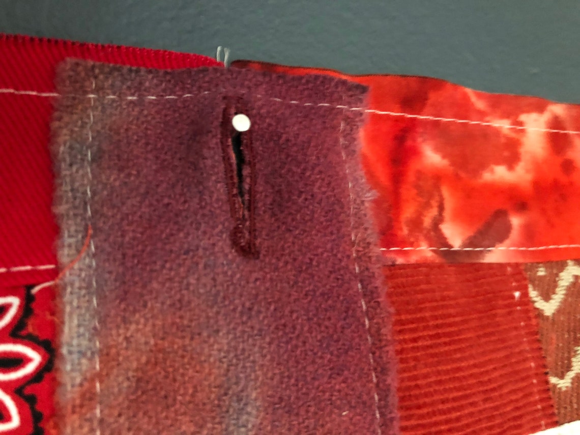 American Flag Tapestry, Deconstructed Wall-hanging, Handmade With 100% ...