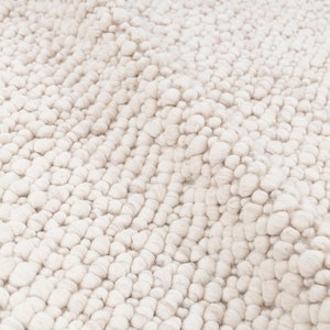 Ivory Cream Chunky Wool Felted High Quality Nordic - Etsy