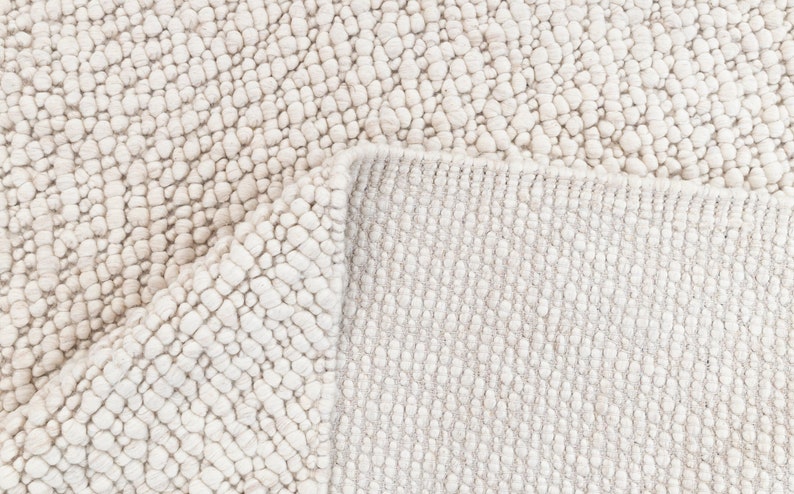 Ivory Cream Chunky Wool Felted High Quality Nordic - Etsy