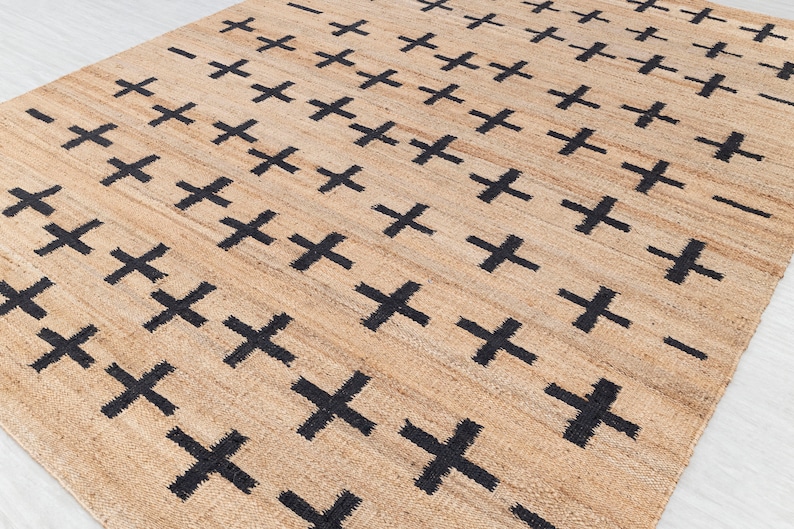 Natural Jute Black High Quality Hand Woven Premium Quality - Etsy