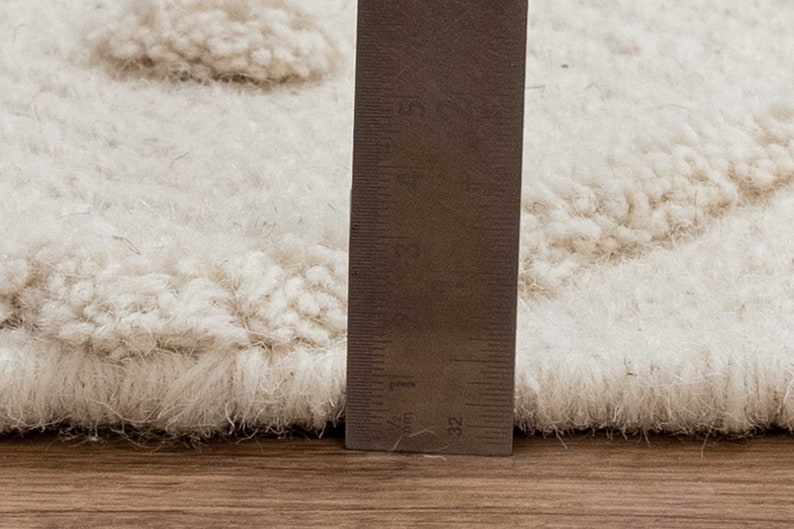 Ivory White Wool Boho Inspired Hand Woven Rug Bohemian - Etsy