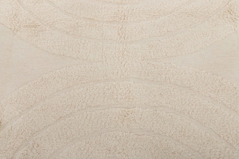 Ivory White Wool Natural Hand Made Moroccan Boho Rug | Etsy