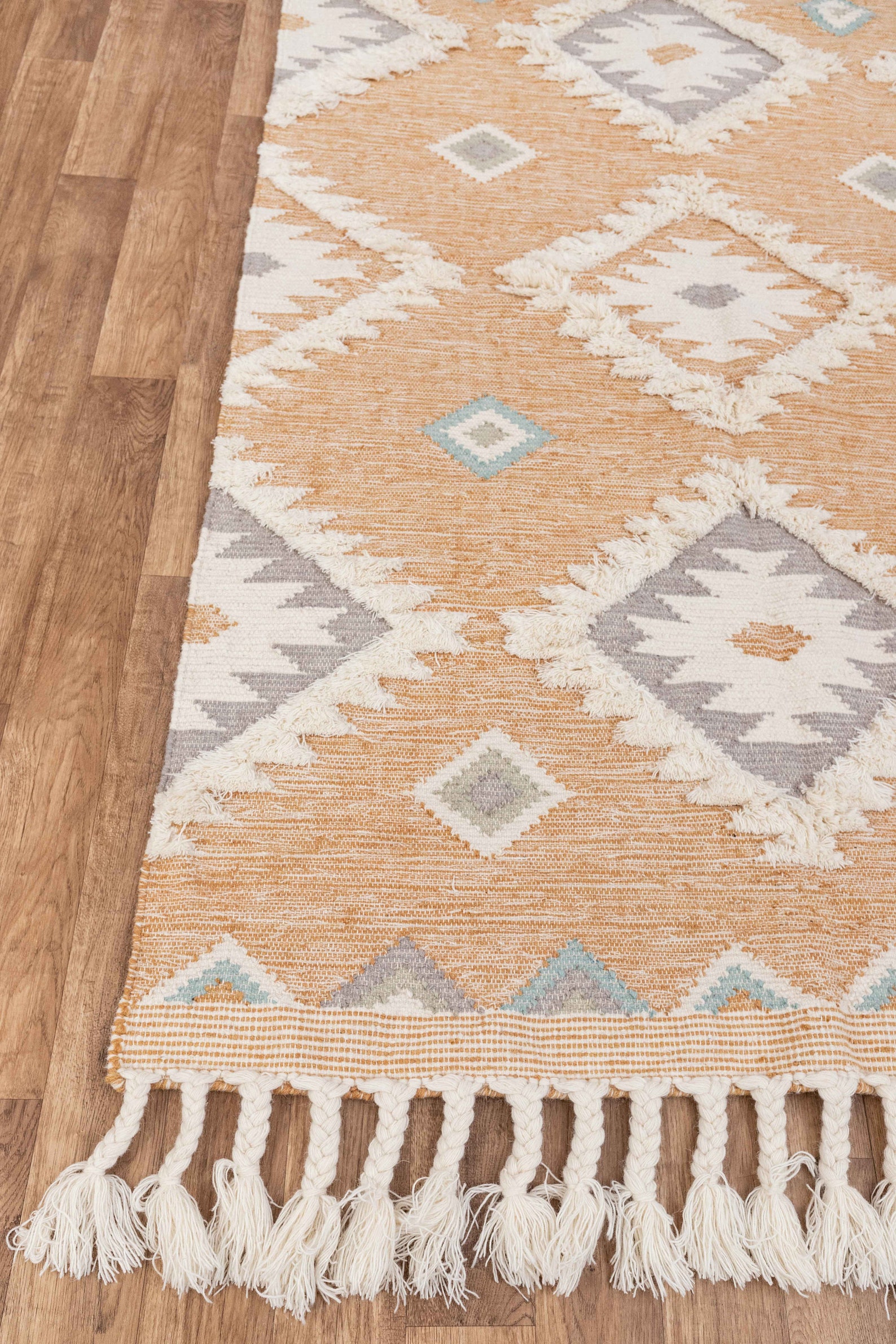 Mustard Gold Handwoven Wool Bohemian Moroccan Rug Boho Rug - Etsy