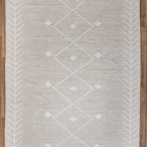 Bohemian Inspired Hand Woven Cotton Hand Woven Rug, Cotton Rag Rug ...