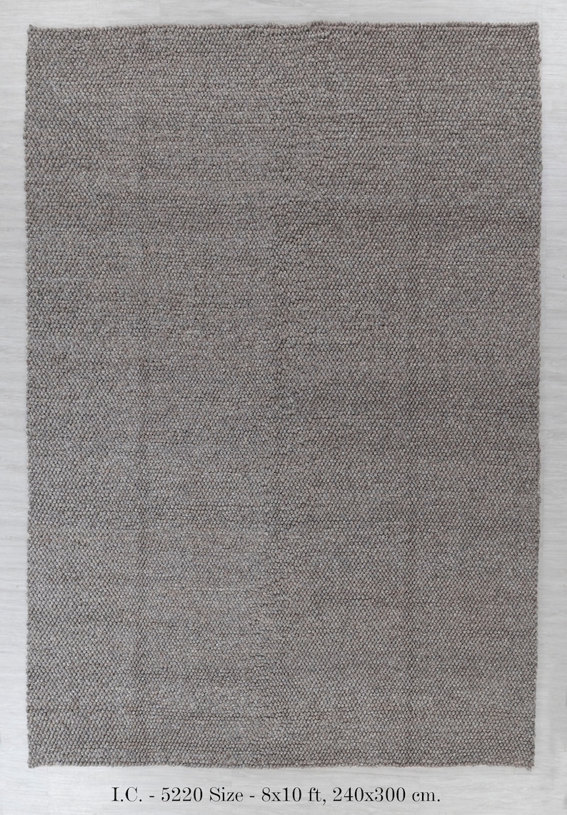 Grey Brown High Quality Chunky Wool Felted Nordic Scandinavian Modern ...
