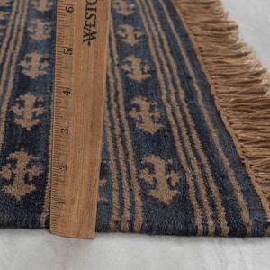 Blue Brown Gold Bohemian Boho Moroccan Rug Hand Woven Bohemian Decor ...