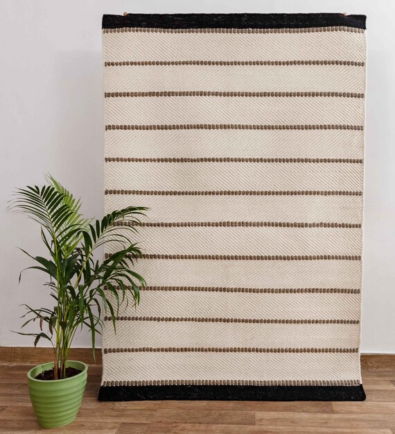 Scandinavian Nordic Decor Inspired Rug Hand Woven Wool - Etsy