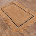 Navy Jute Scallop Single Border Handmade Boho Rug Customize - Etsy