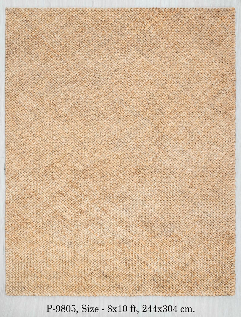 Hand Woven Natural Premium Braided Jute High Quality Rug, CUSTOMIZE in ...