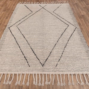 Bohemian Moroccan Decor Inspired Hand Woven Boho Cotton Rug ...
