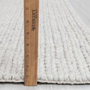 Light Grey Chunky Wool Felted High Quality Nordic Scandinavian Modern ...