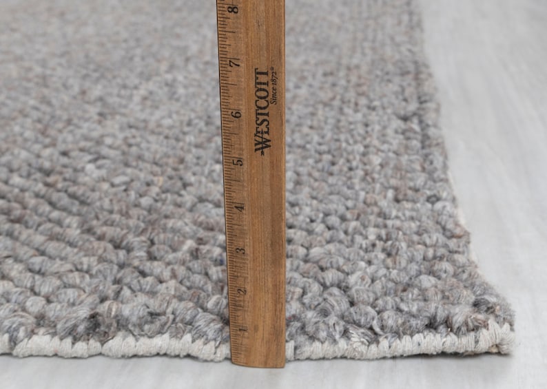 Grey Brown High Quality Chunky Wool Felted Nordic Scandinavian Modern ...